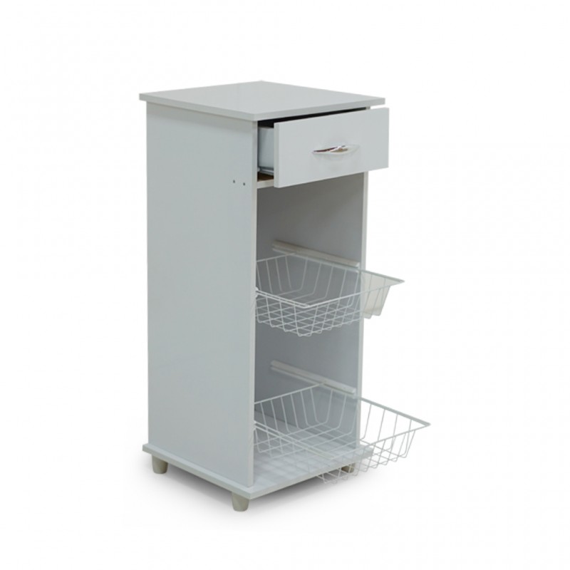 Agata Fruit Cabinet White Particle Board With 1 Drw