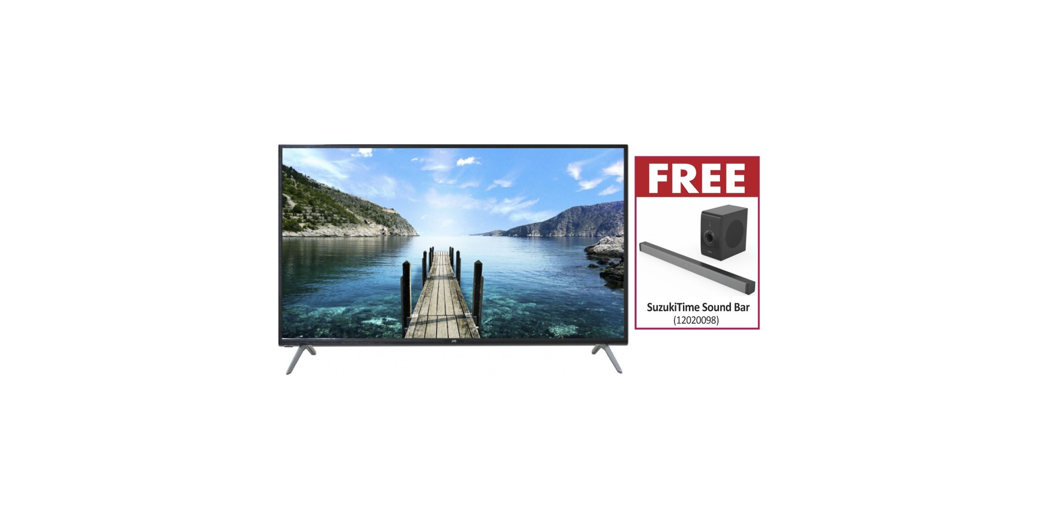 JVC LT-58N785 58'' 4K Smart TV & Free SuzukiTime SB 821 Sound Bar