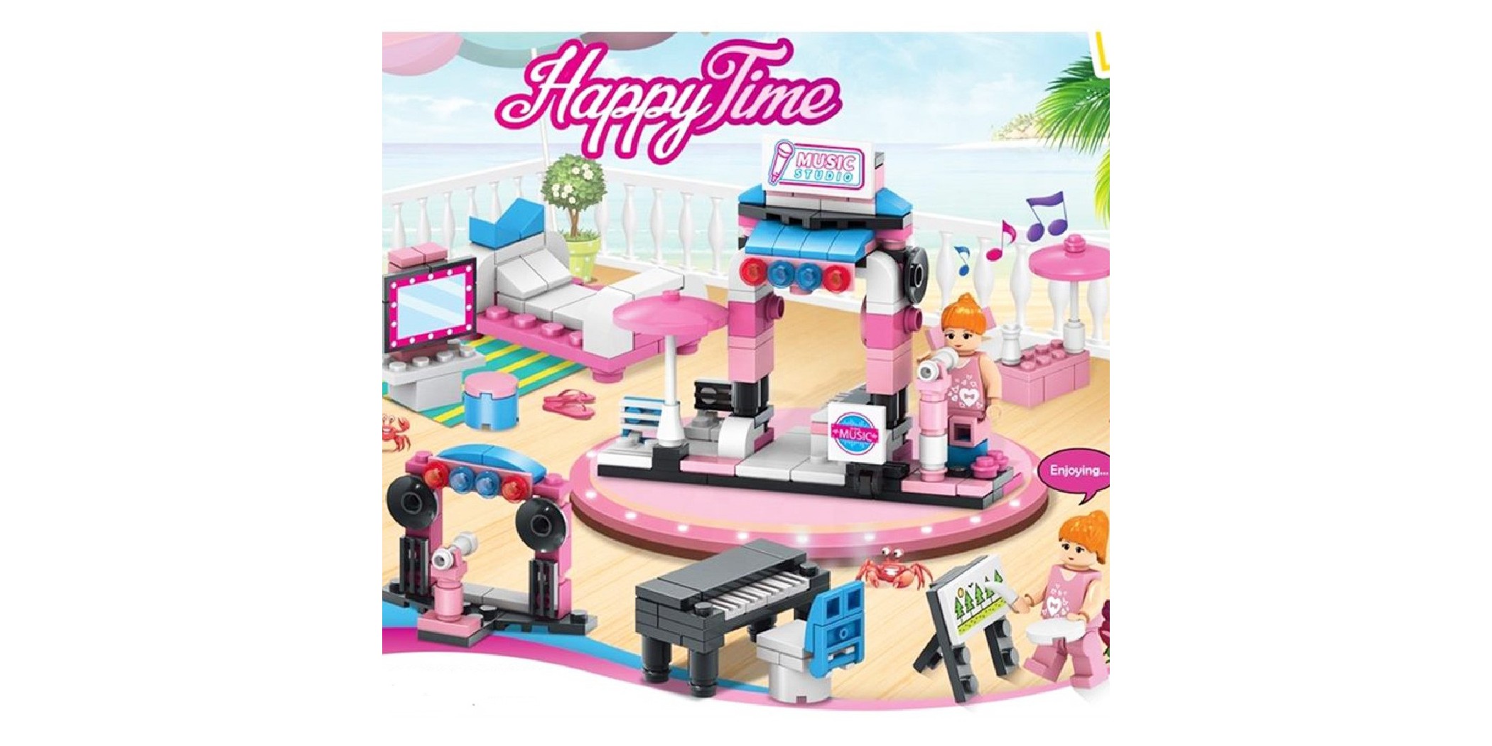 Masen Happy Time 6 In 1 Building Blocks 143 Pcs - 8527