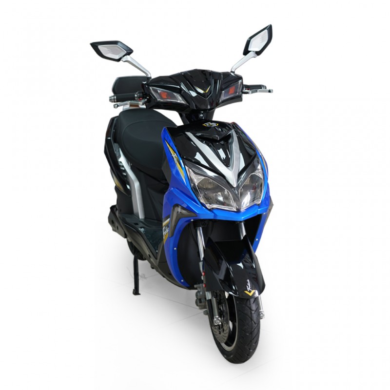 Hongdu Fireblade 2000 Watts (2Kw) Electric Motorcycle Blue Bike