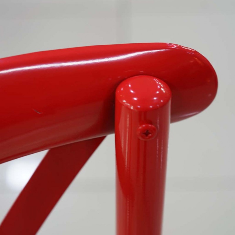 Flavia Chair Red Colour Seat