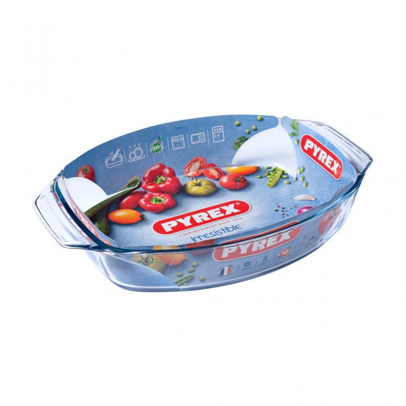 Pyrex Glass 2L Oval Roaster 30x21 10090210 "O"
