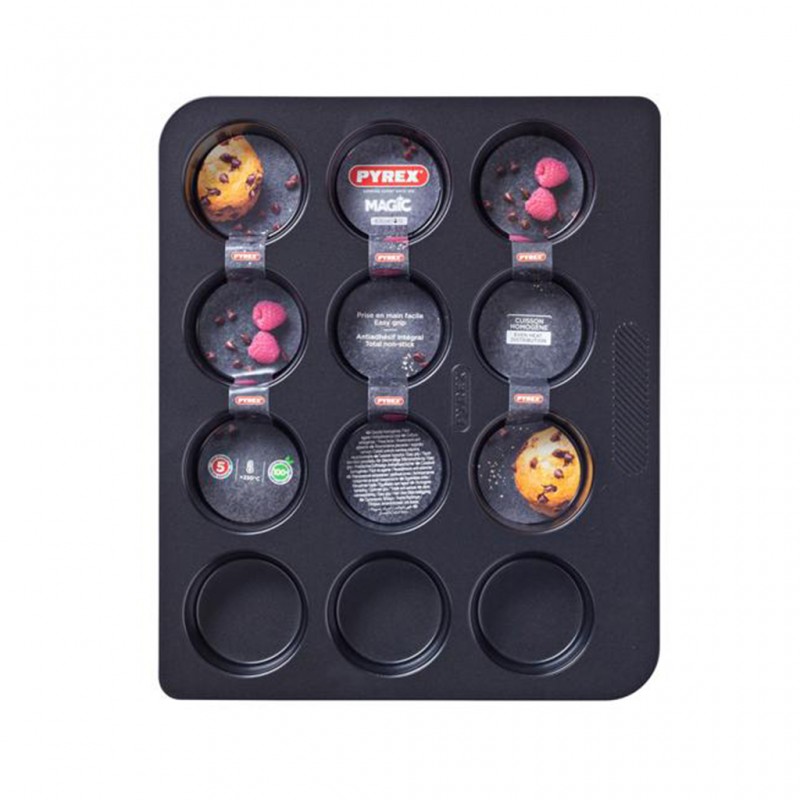 Pyrex MAGIC BAKEWARE Muffin Tray x 12 - 10090252 "O"