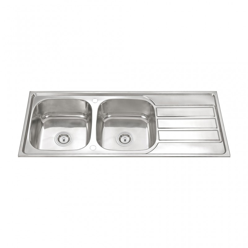 Dura Sink 12050N Double Drainer 1200x500x220