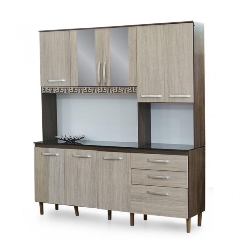 Kit Fit 180 cm Kitchen Unit Almond Rustic