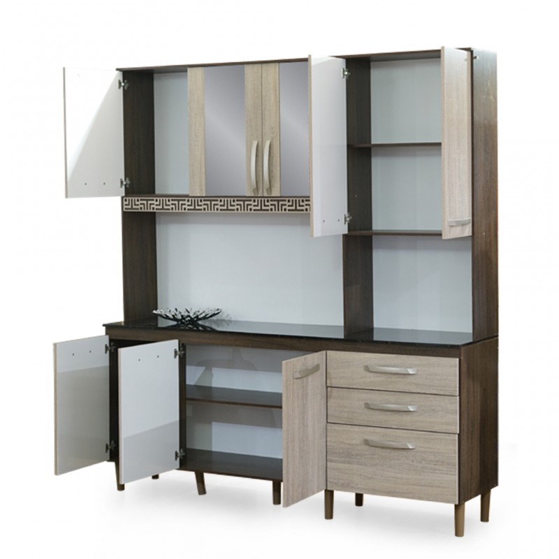 Kit Fit 180 cm Kitchen Unit Almond Rustic