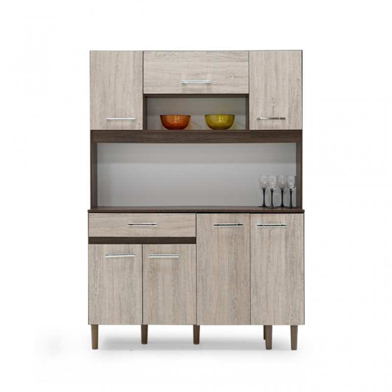 Kit Magazin 120 Kitchen Unit Almond Rustic