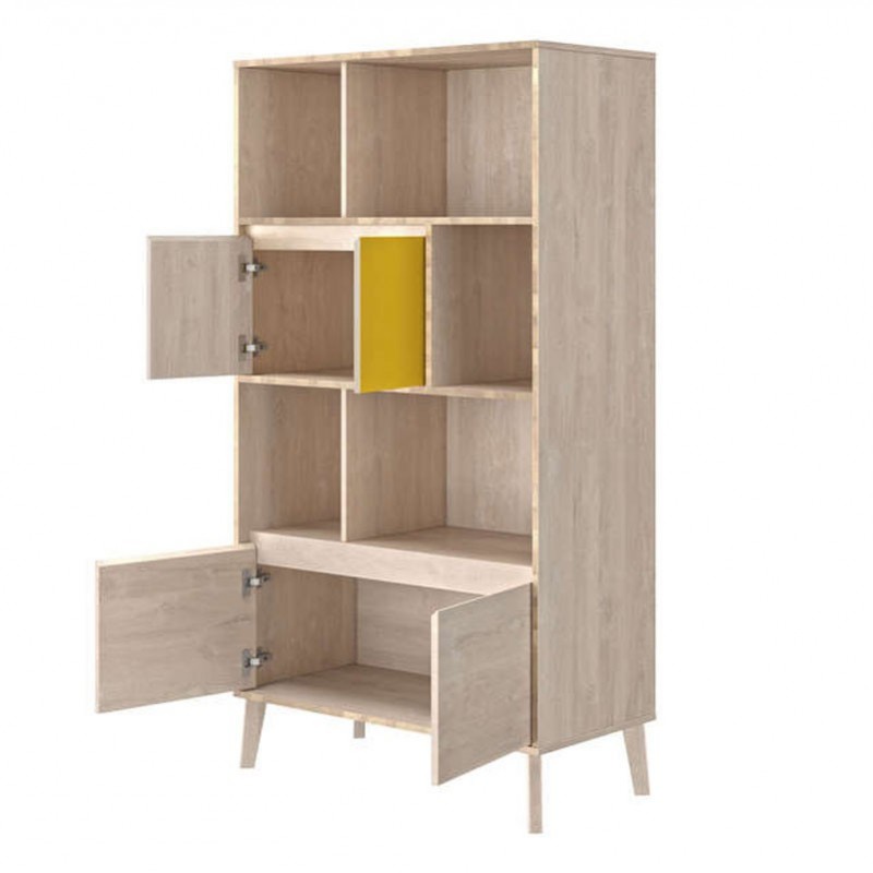 Gami Niels High Storage Unit 4 Drs Aqua Blue