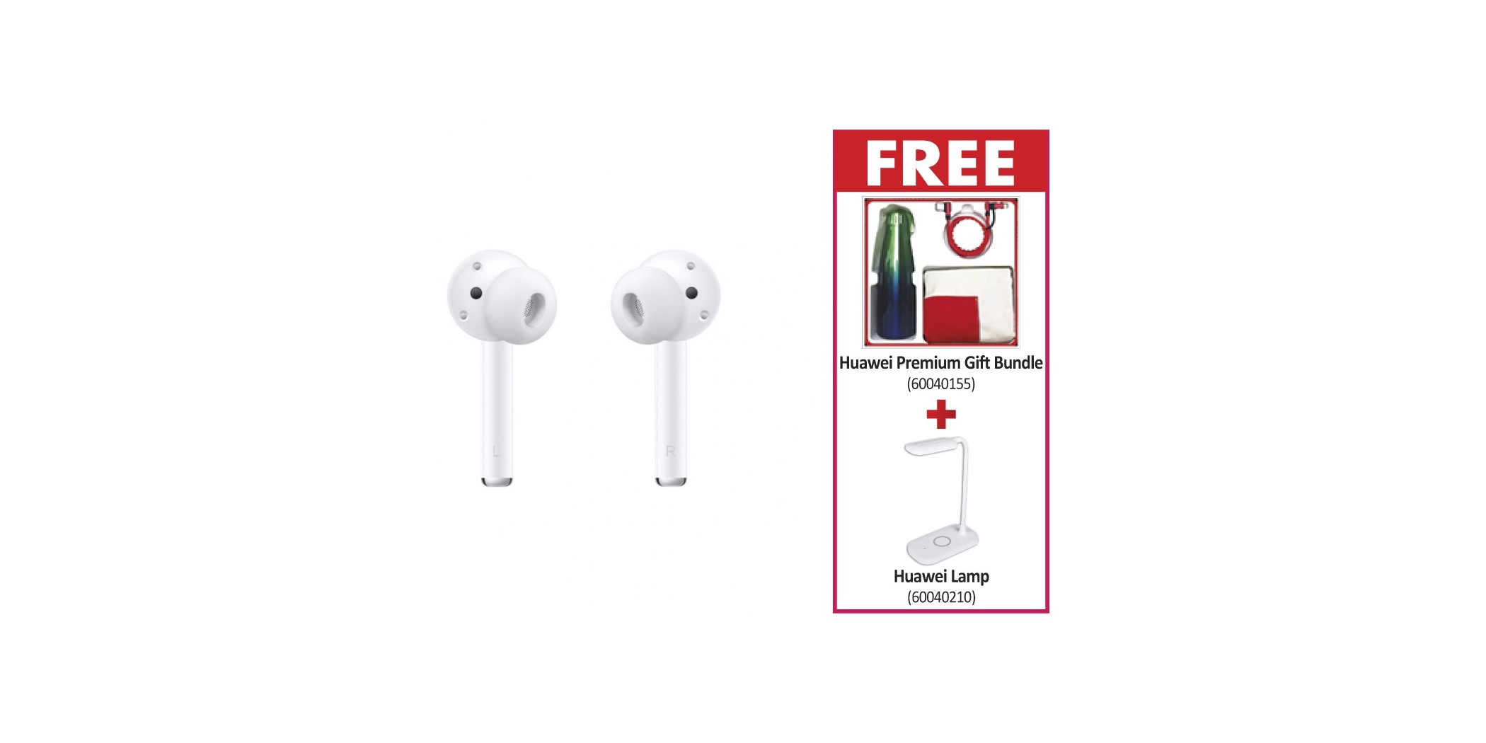 HUAWEI Freebuds 3i & Free Huawei Premium Gift Bundle + Free Huawei Lamp