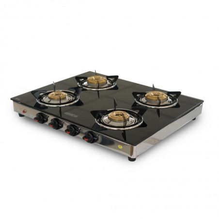 Concetto CTG-4B-GS 4 Burner Tempered Glass 2YW Over The Counter Burner