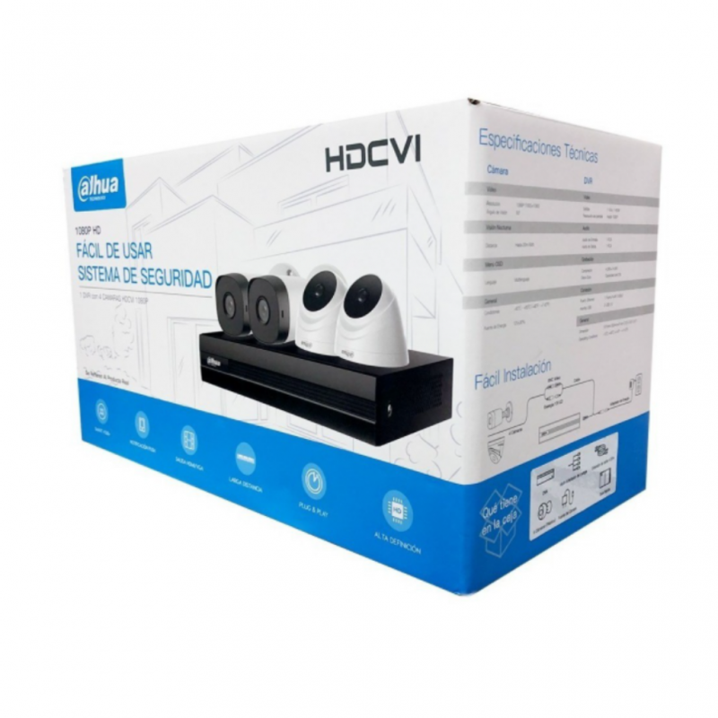 Dahua Cooper Kit 2.0MP/4CH 4 Cameras with 1TB HDD