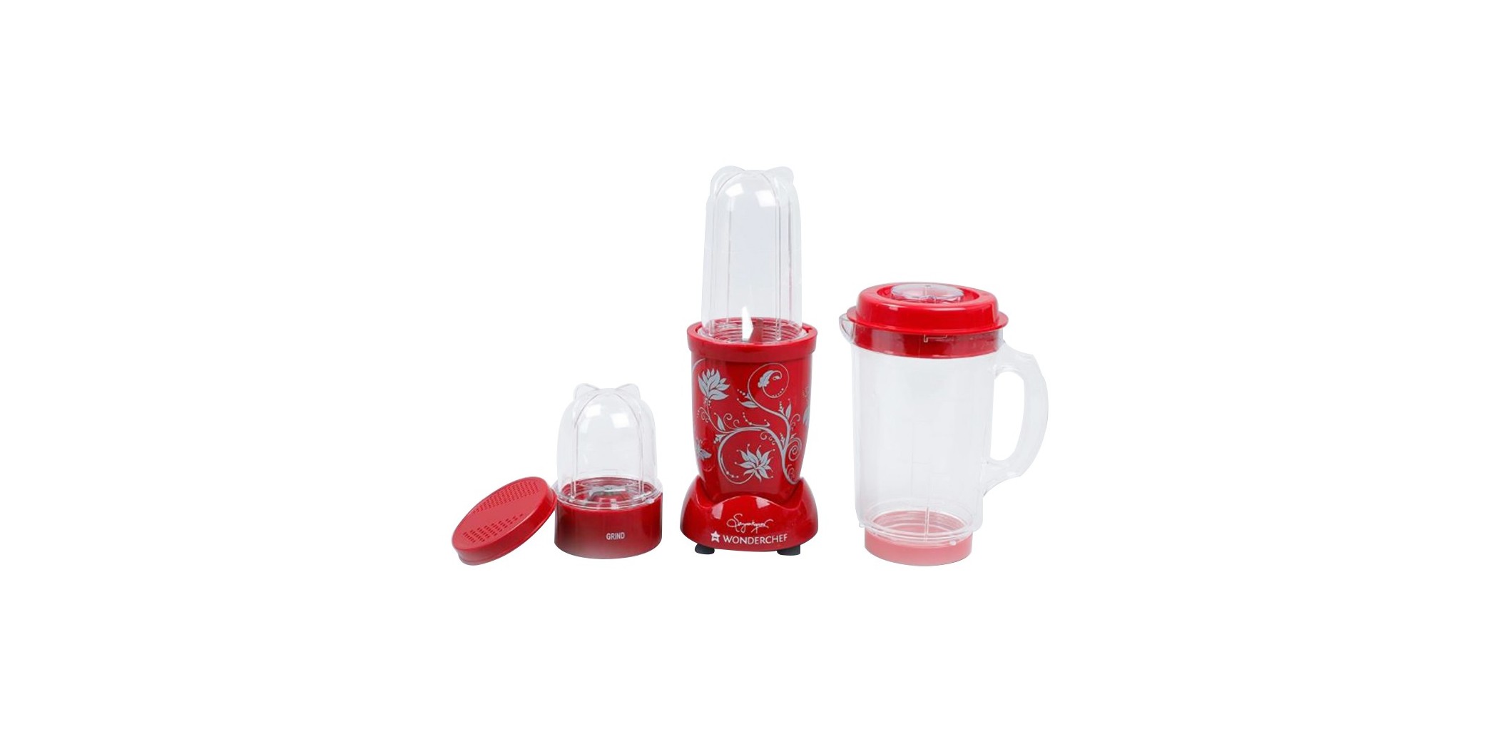 Wonderchef WON008 Red 3 Jars Nutriblend 63152296 2YW