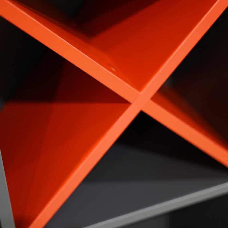 Gaming Bookcase With 10 Shelves Anthracite & Red