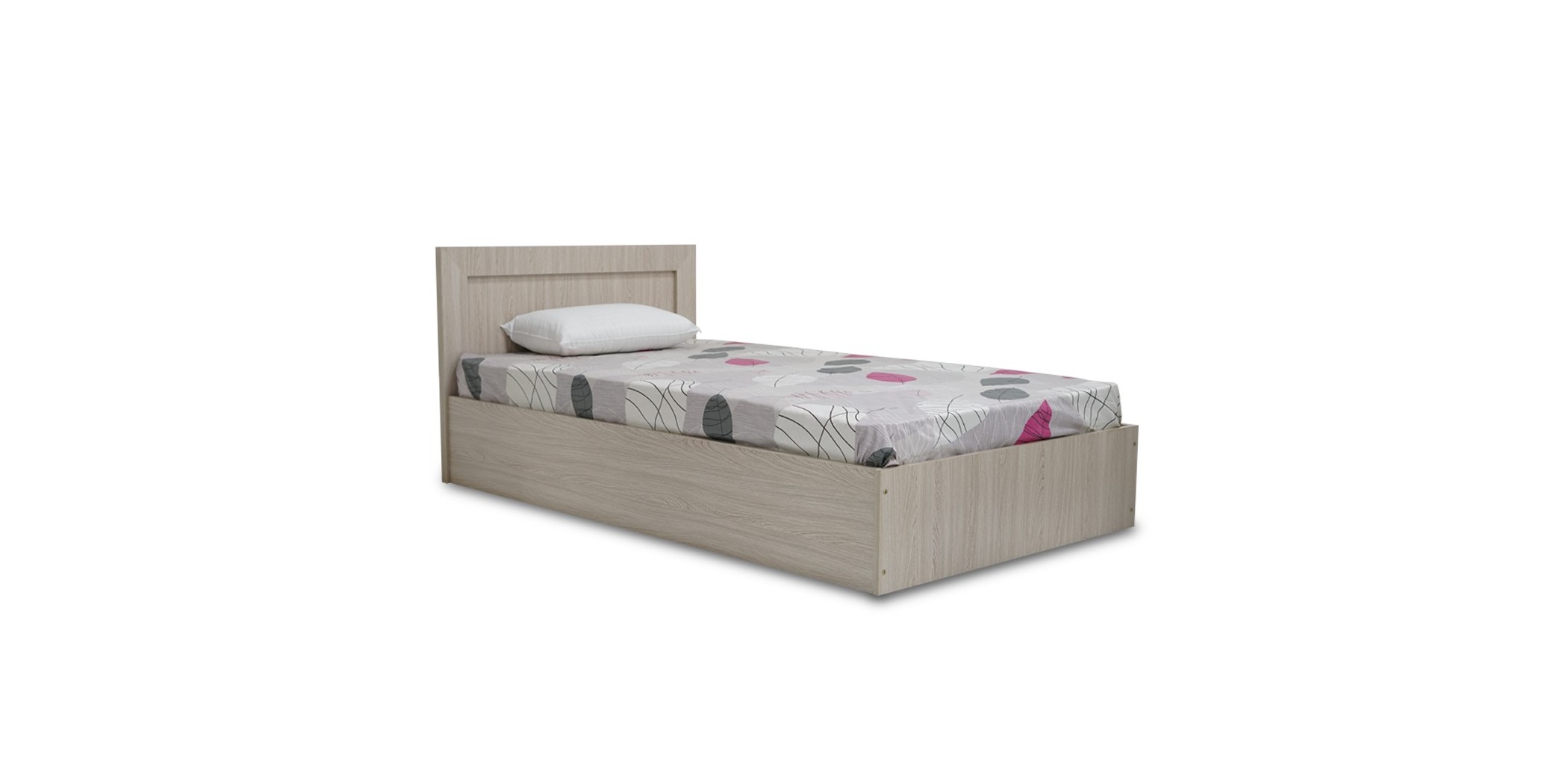 Melody Bed 107x190 cm MDF Oak
