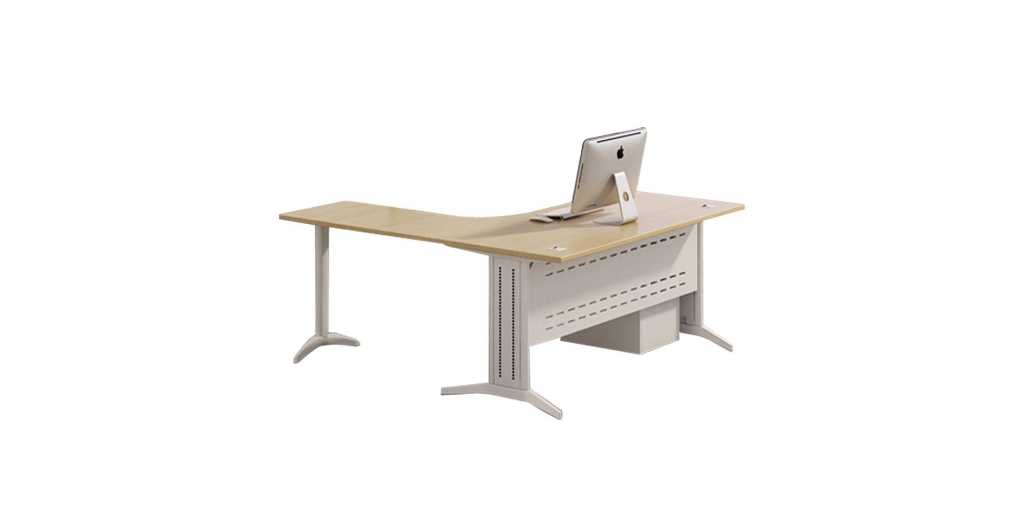 Desk L Shape 3 Drawers With Central Locking System