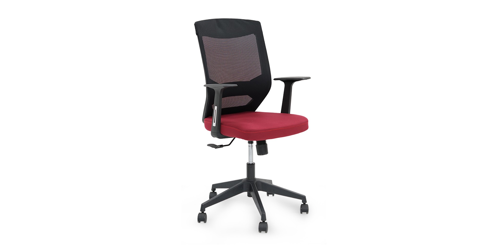 Elektra Low Back Office Chair Black/Maroon Color