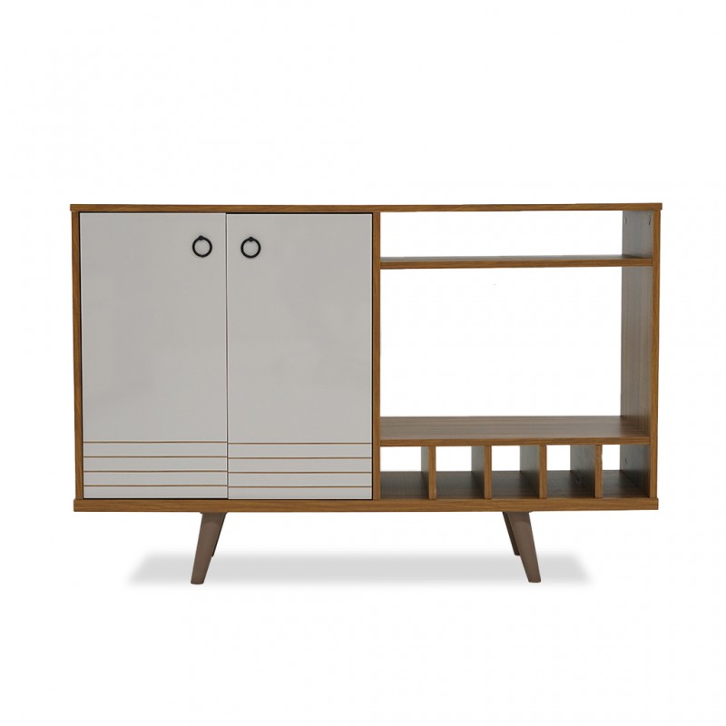 Fulham Cabinet Freijo Trend/Off White Color