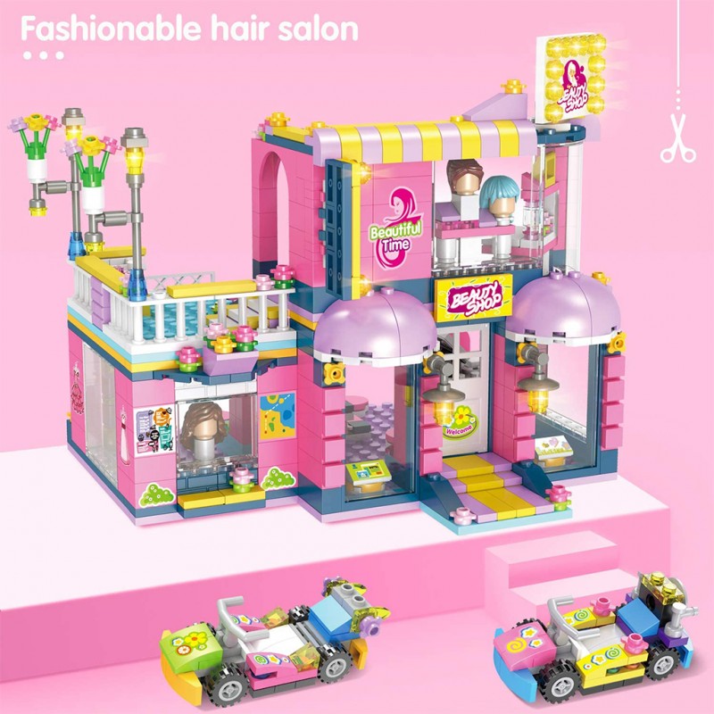 Masen Building Blocks 688 Pcs Hairdressing Salon - 9520