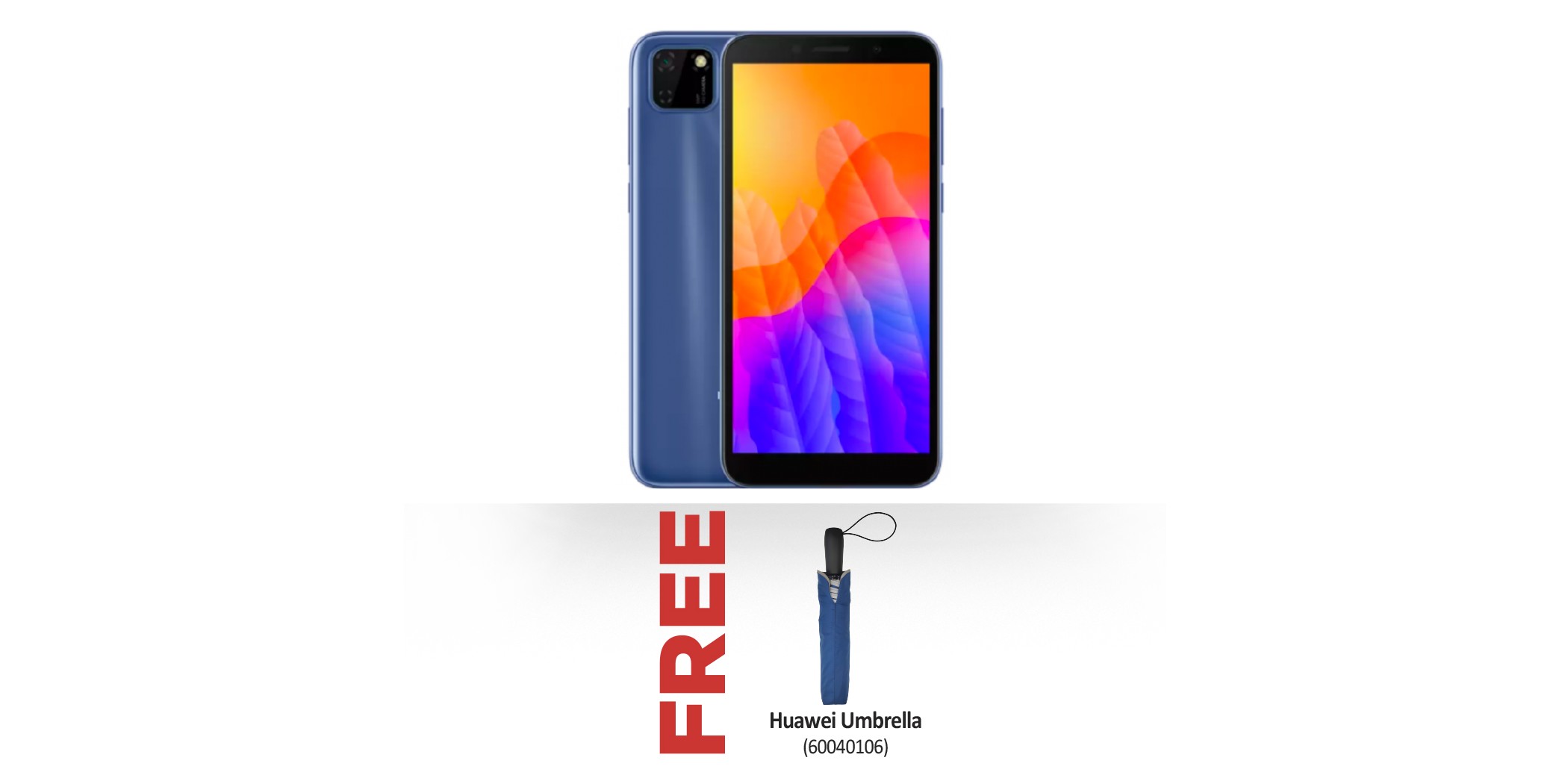 Huawei Y5P Blue & Free Huawei Umbrella