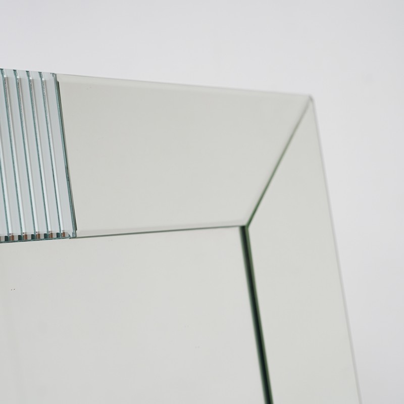 Floor Mirror in MDF Silver Finish W90x H180 cm JC-MN201