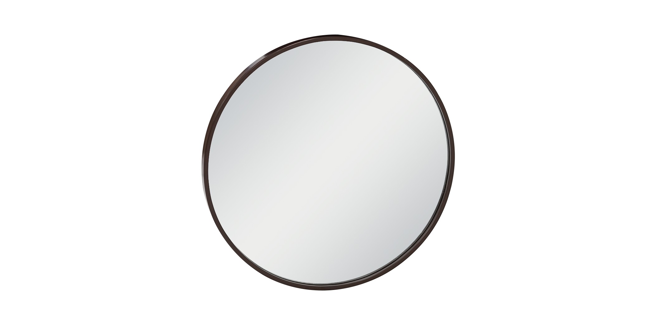Wall Mirror in Metal Silver Finish Diameter 60 cm JC-MN310