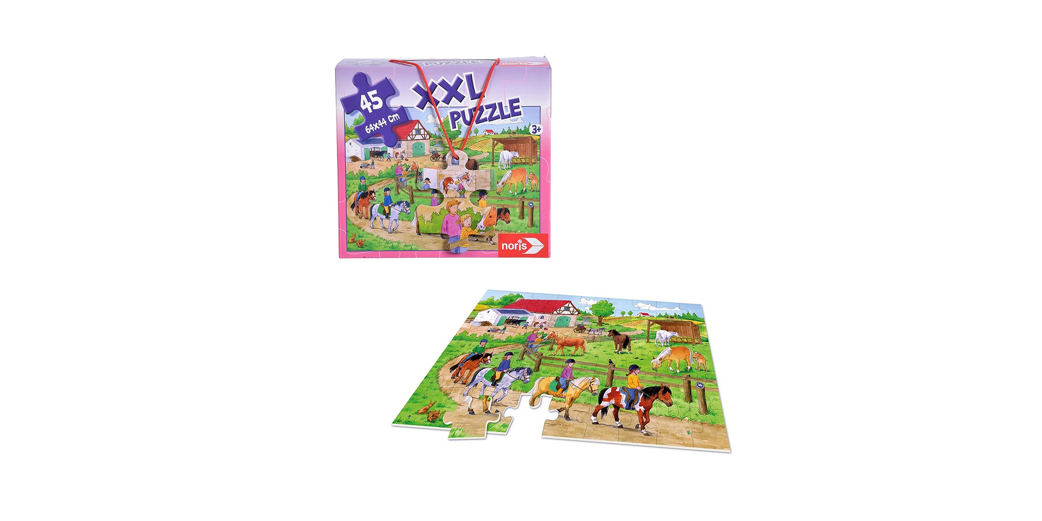 Simba Noris - Xxl Puzzle Pony Farm, 45Pcs 31790
