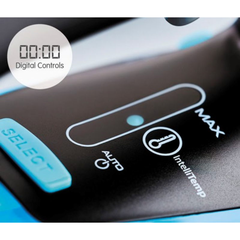 Morphy Richards 303210/EER Turbosteam Pro Intellitemp Digital Blue ...