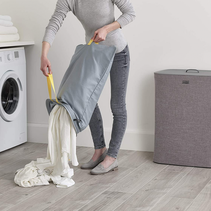 Joseph Joseph 50003-JJ 90L Grey Laundry Separation Basket "O"