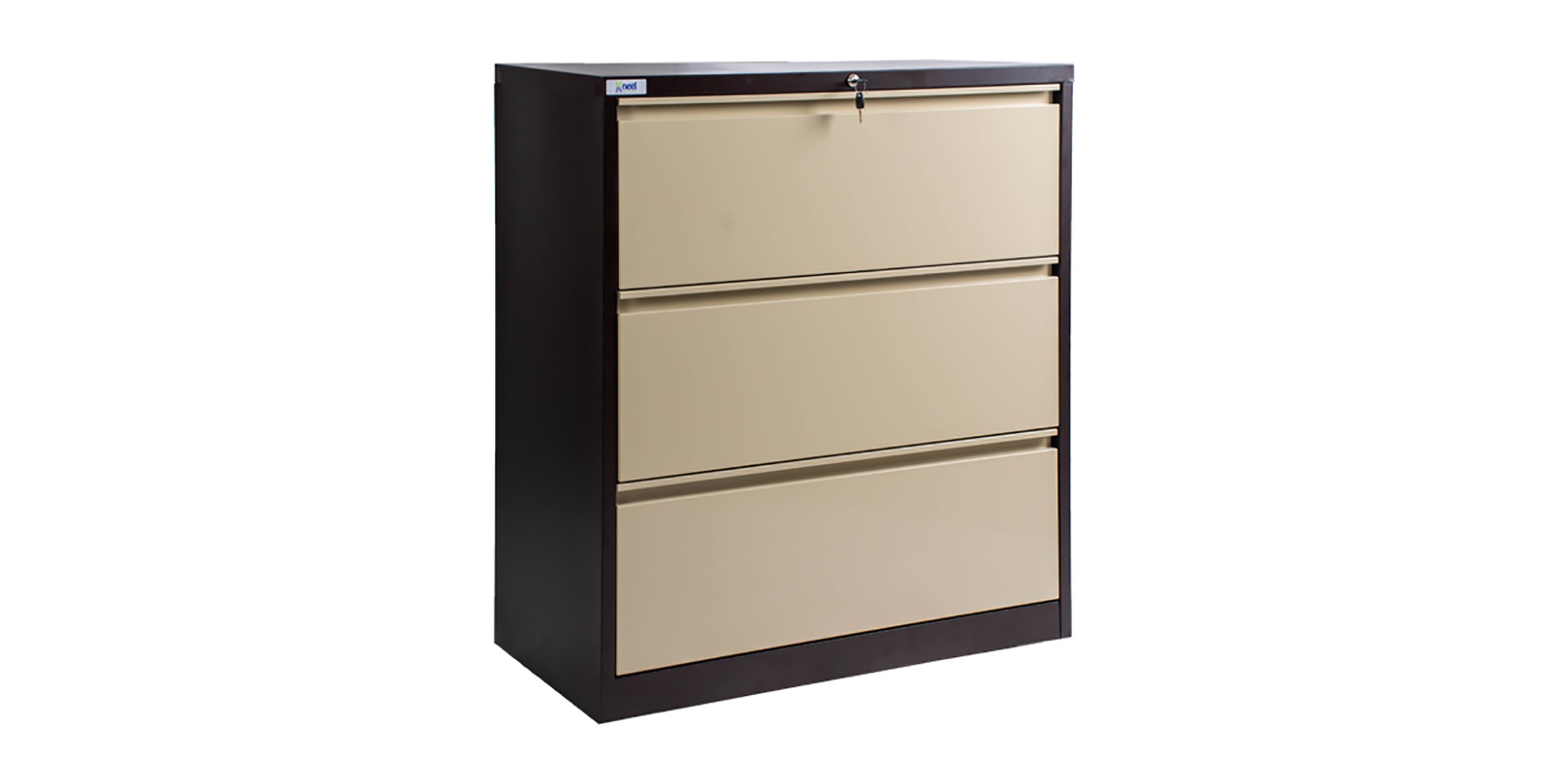 Lateral Filing Cabinet COULFC3 Brown & Beige