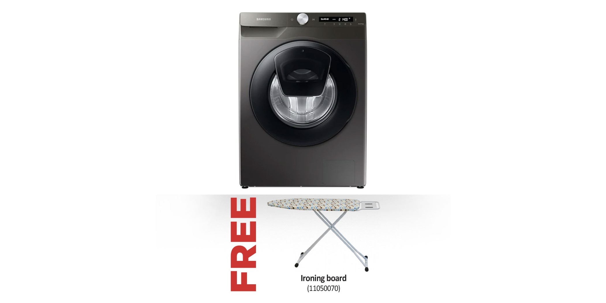 Samsung WW80T554DAN Washing Machine & Free Concetto CAH-074 110x33cm ...
