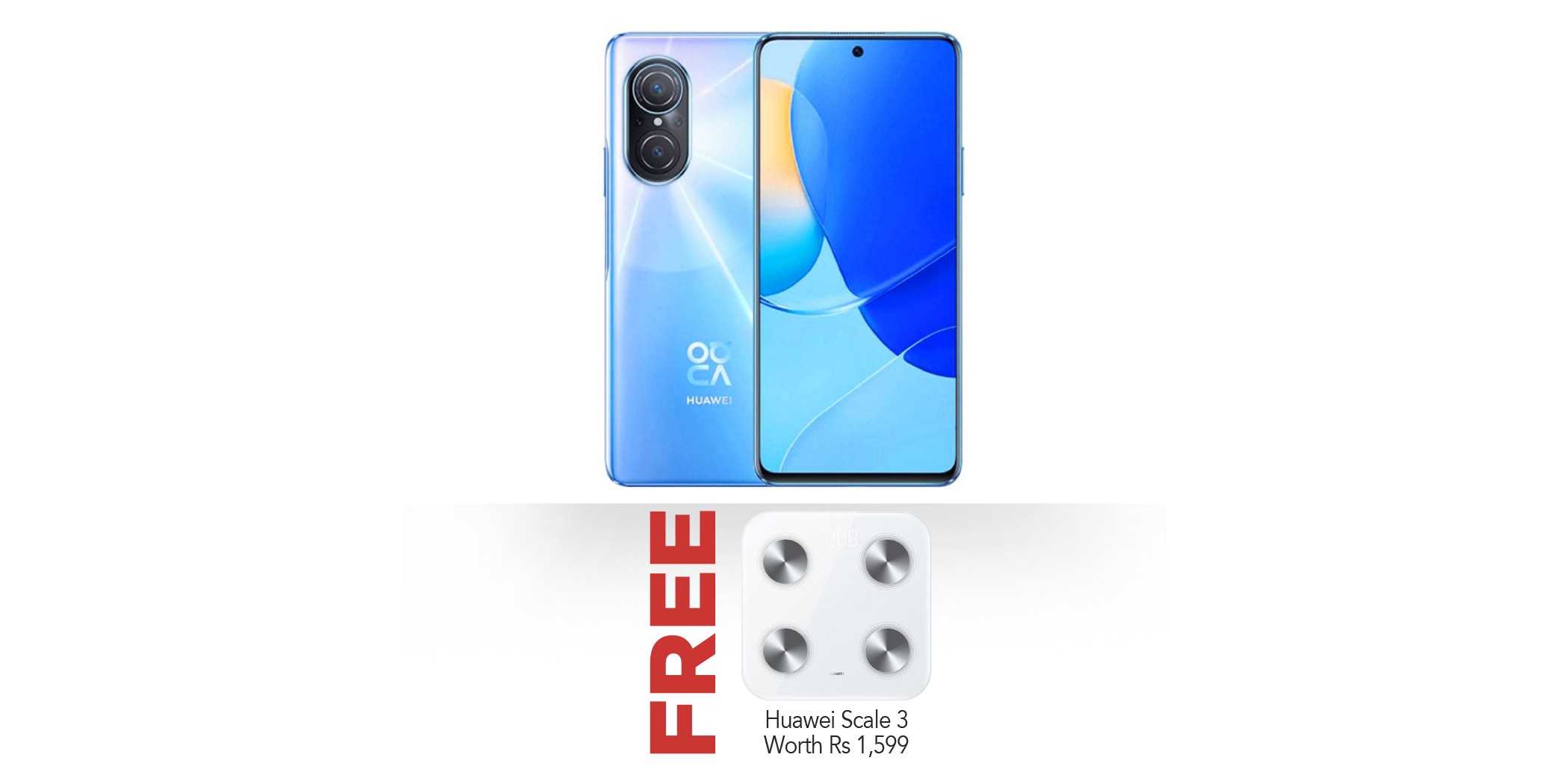Huawei Nova 9SE Blue & Free HUAWEI Health Scale