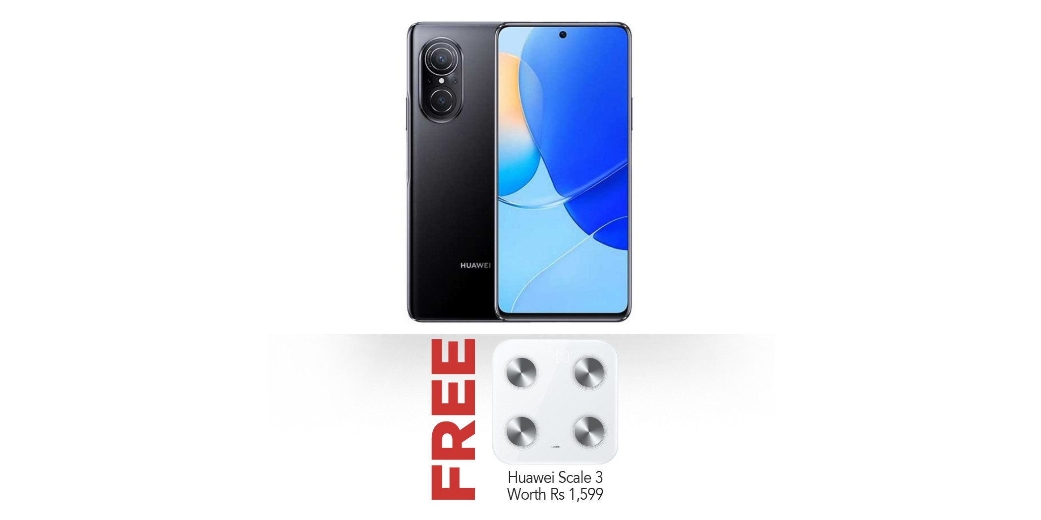 Huawei Nova 9SE White & Free HUAWEI Health Scale