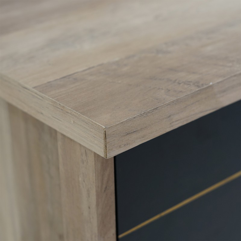 Selena Chest of 4 Drawers Summer Oak & D.Grey