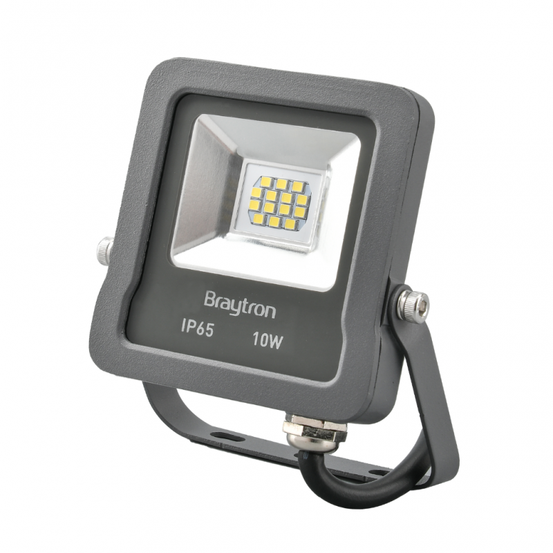 Braytron + Flood SL SMD 10W D/Grey 6500K IP65 Led Light - LBRAS-BT61/01032