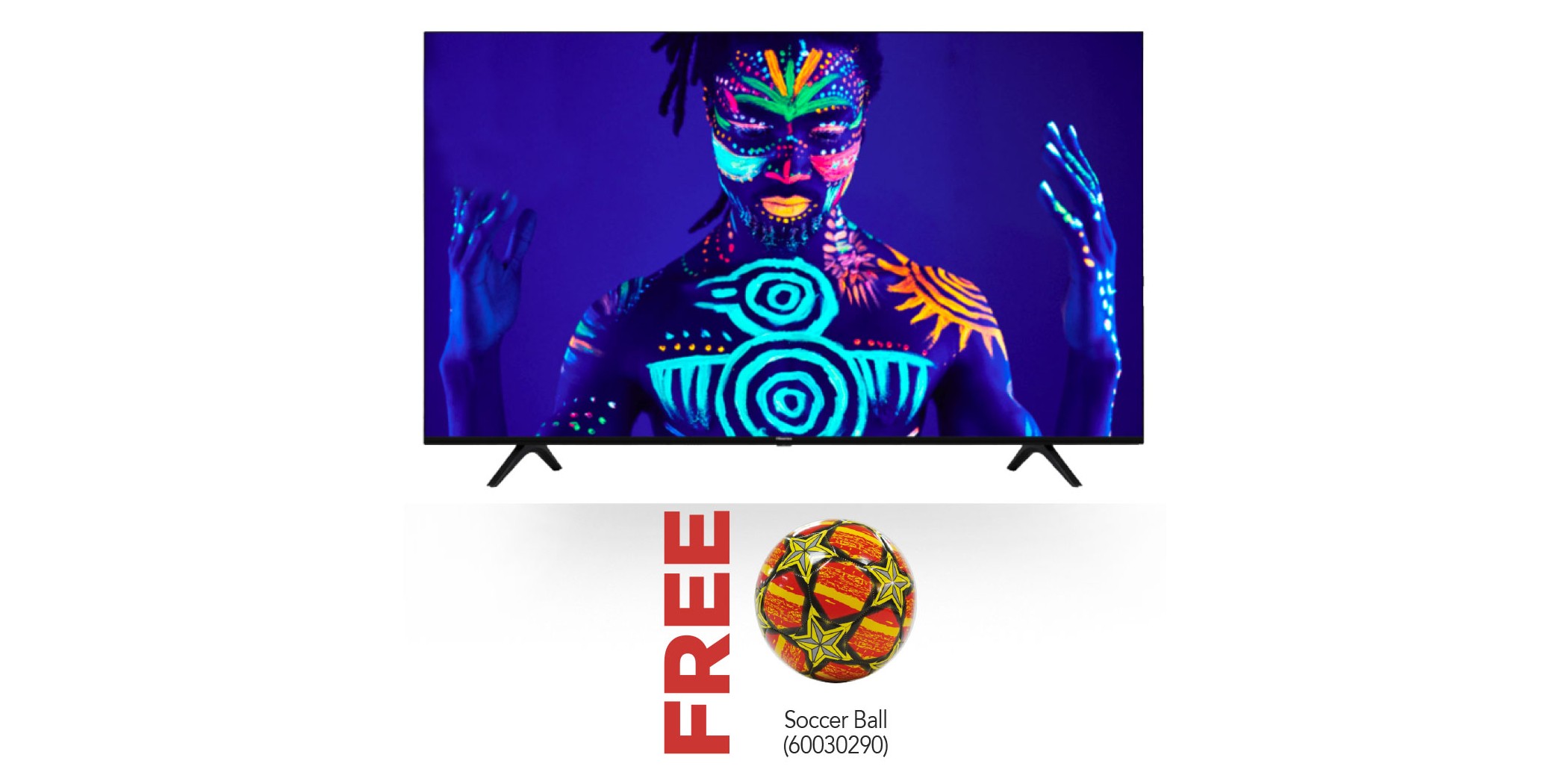 Hisense 50A6G 50'' 4K Smart TV & Free English Premier League - Soccer Ball