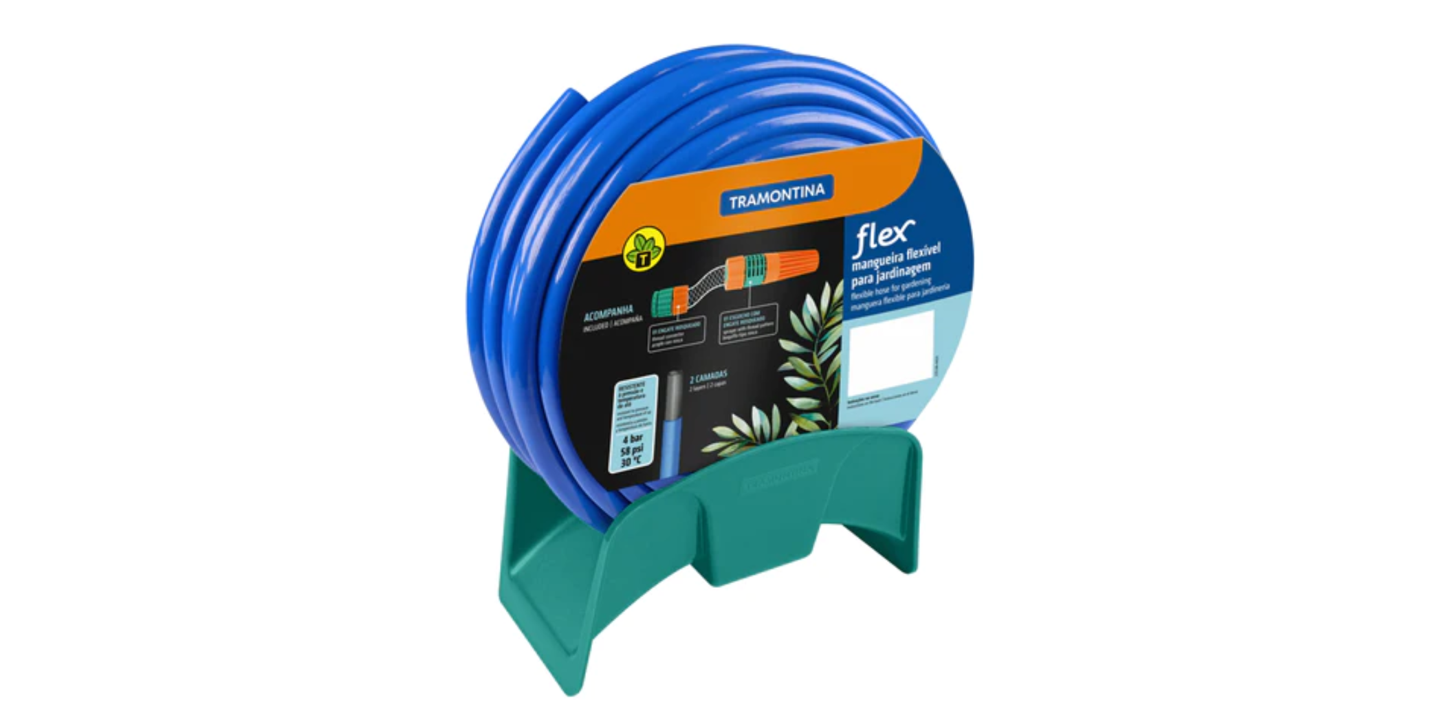Tramontina 79320/202 20m Flex Garden Hose 2 Layer Thread "O"