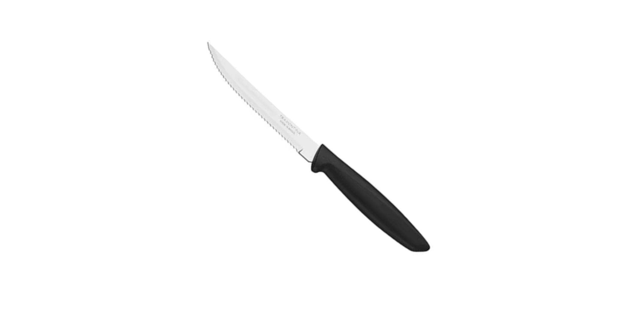 Tramontina 23410/805 5'' - 13cm Black Steak Knife Loose Knife "O"