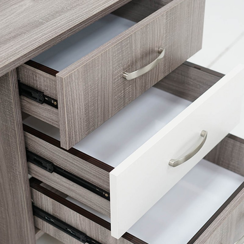 Adana Office Table Arom & White in Melamine