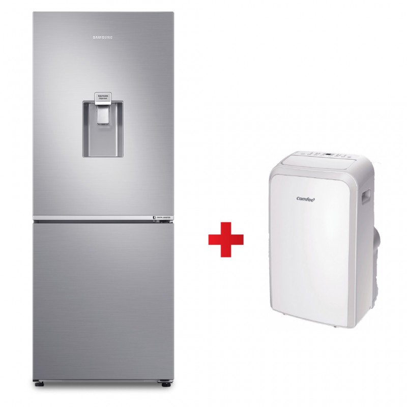 Samsung RB27N4160S8 Refrigerator + Comfee COMPD-12HRN1 Air Conditioner