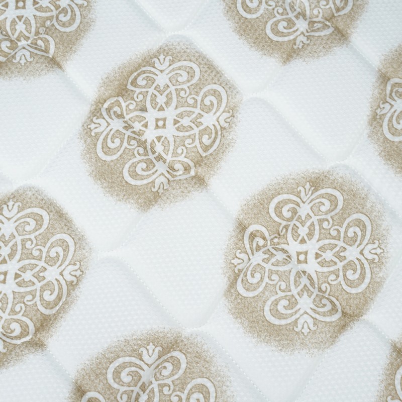 Sleep On It Silver Double White Gold Fabric 150x190 cm Bonnell Spring
