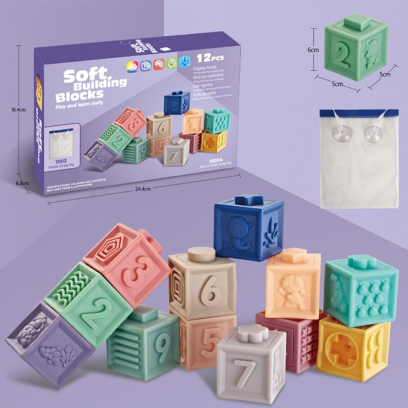 Masen Soft Building Blocks 12 Pcs - 1002