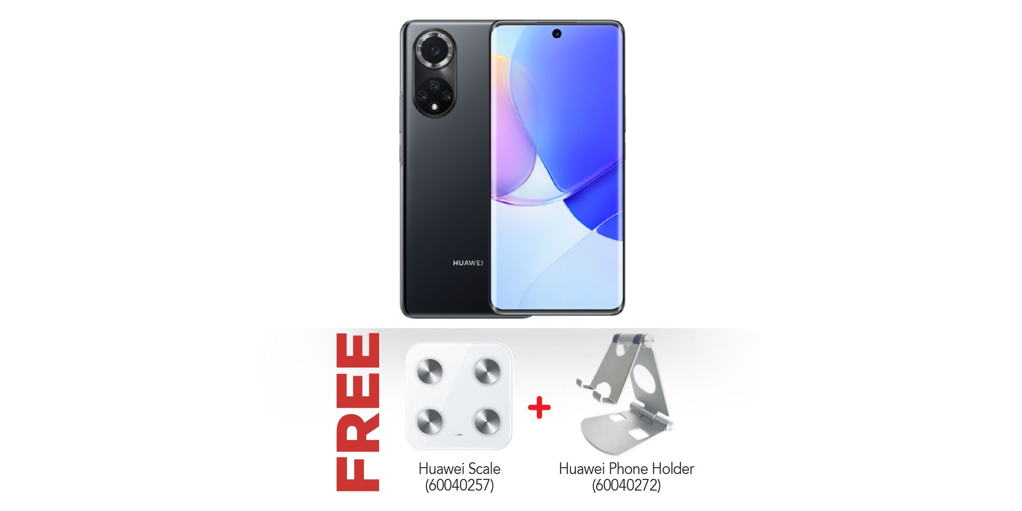 Huawei Nova 9 Black & Free HUAWEI Health Scale + Huawei Phone Holder