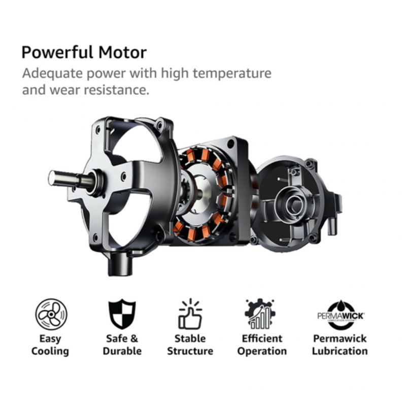 Air Monster S1663-R MP 16” Dual Blade Remote Stand Fan With Remote