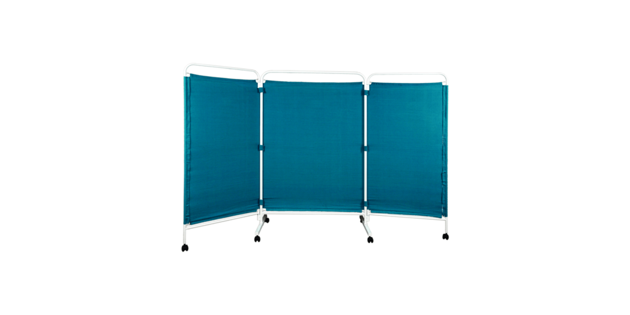 Three Fold Partition Screen Ral White