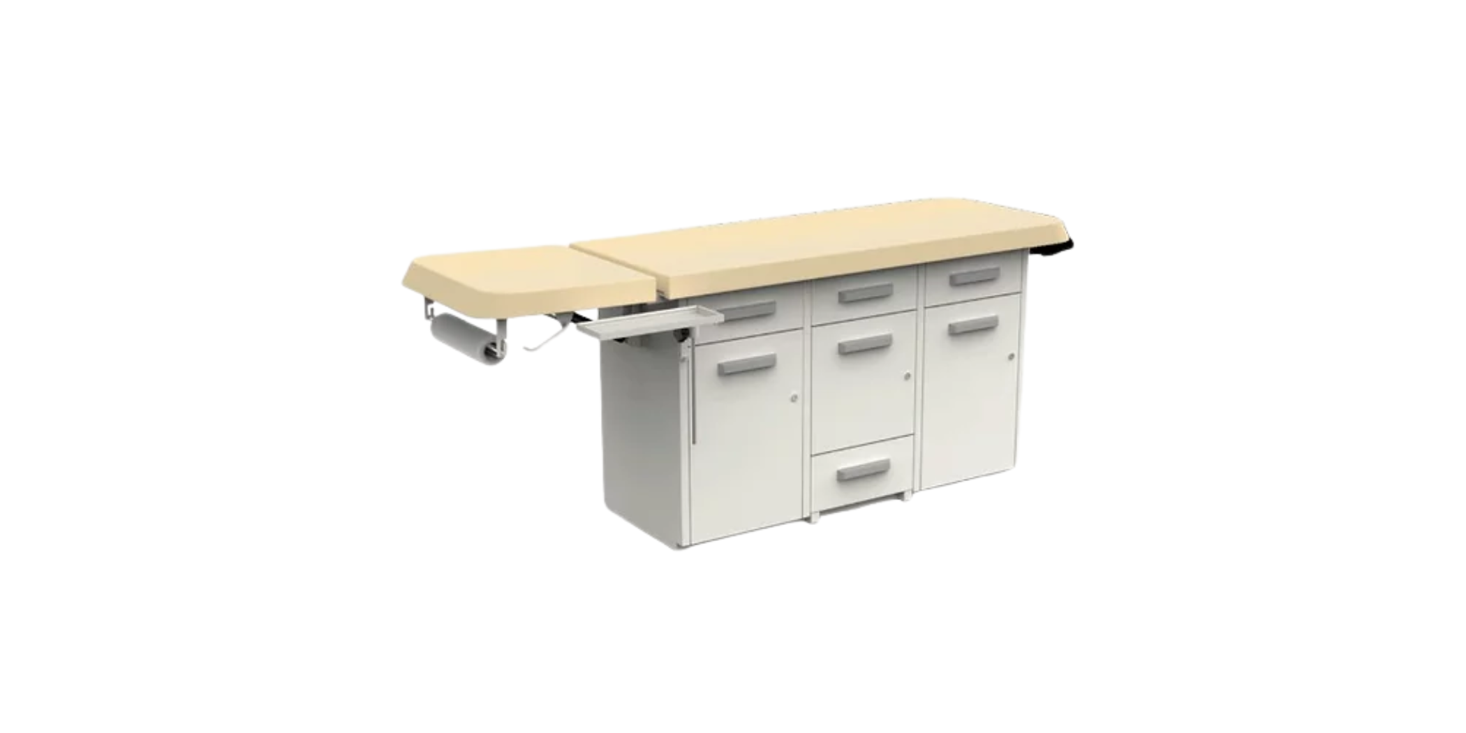 Revive Examination Couch Full Storage With Step Stool Beige