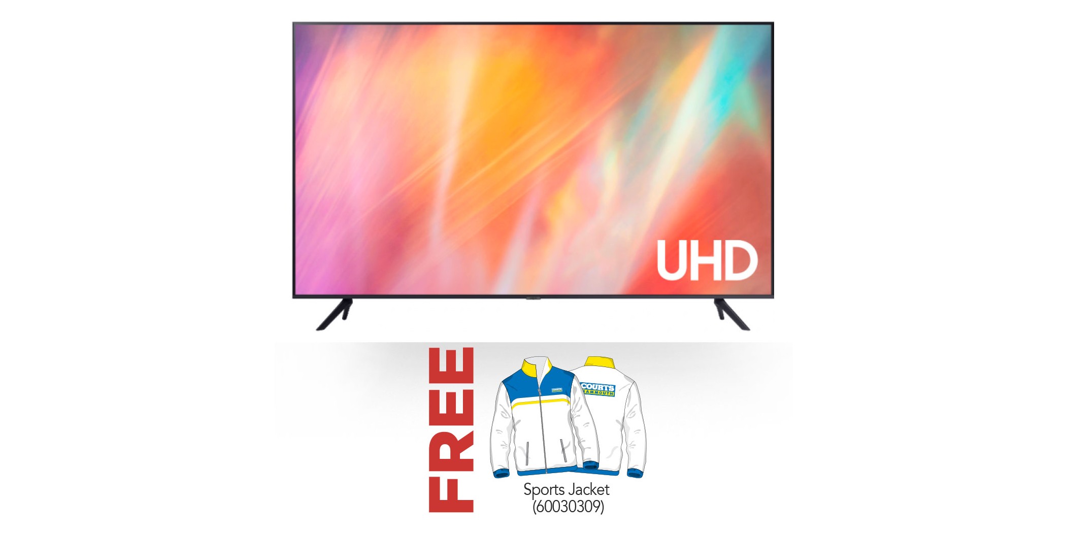 Samsung UA65AU7000UXKE 65'' Led TV & Free Sport Jacket