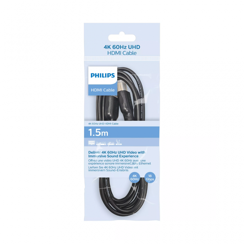 Philips SWV5510 1.5M HDMI 2.0 Cable 4K