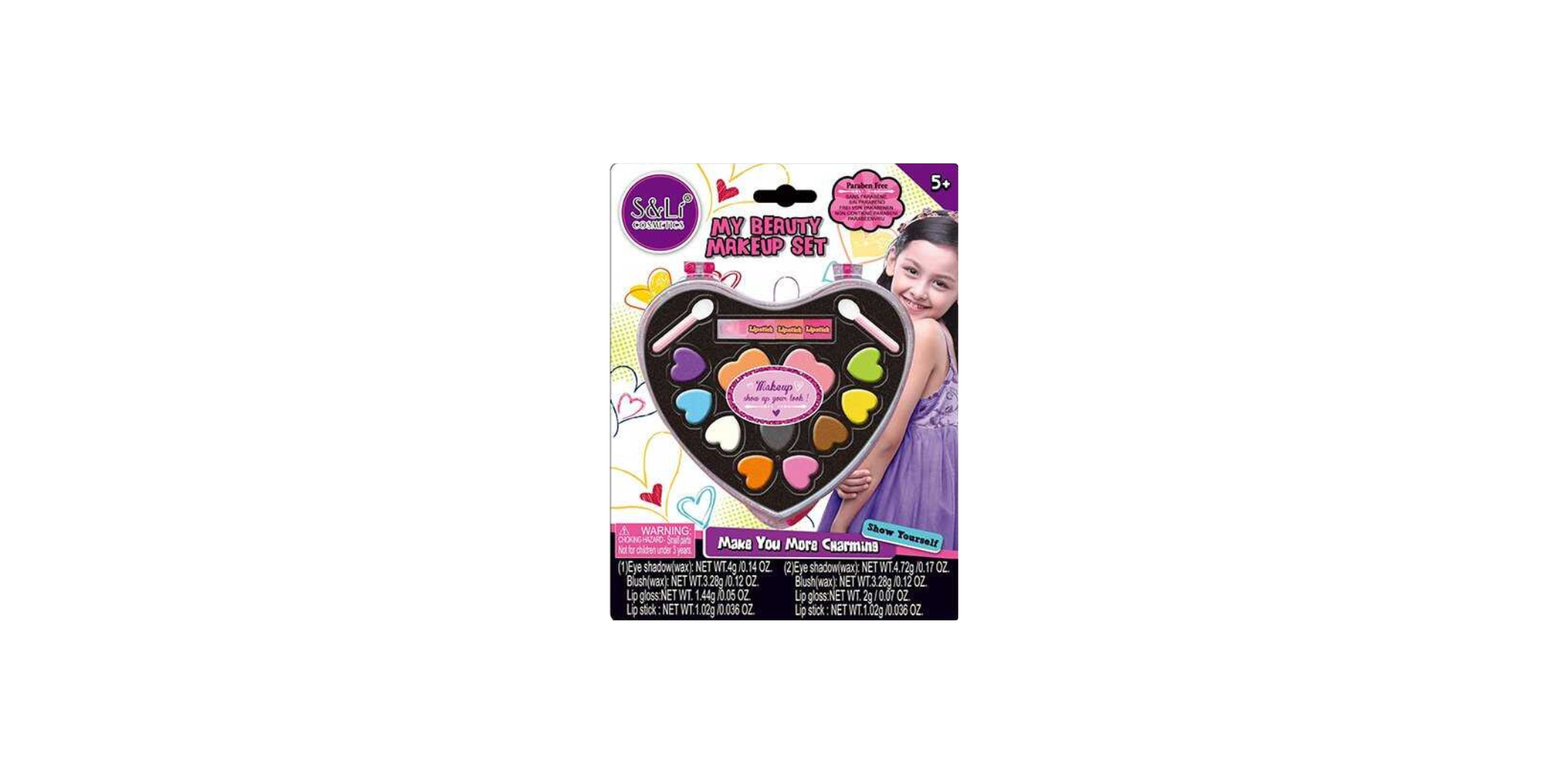 Masen My Beauty Make Up Set Heart Shape