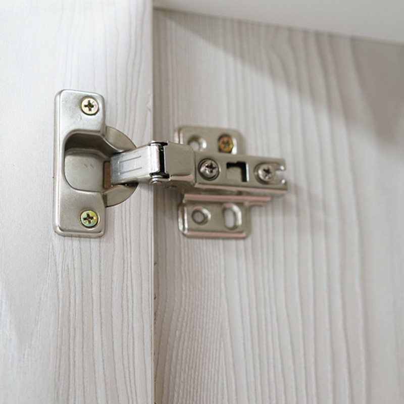 Ace Wardrobe 2 Doors With Shelves MDF Ash Grey