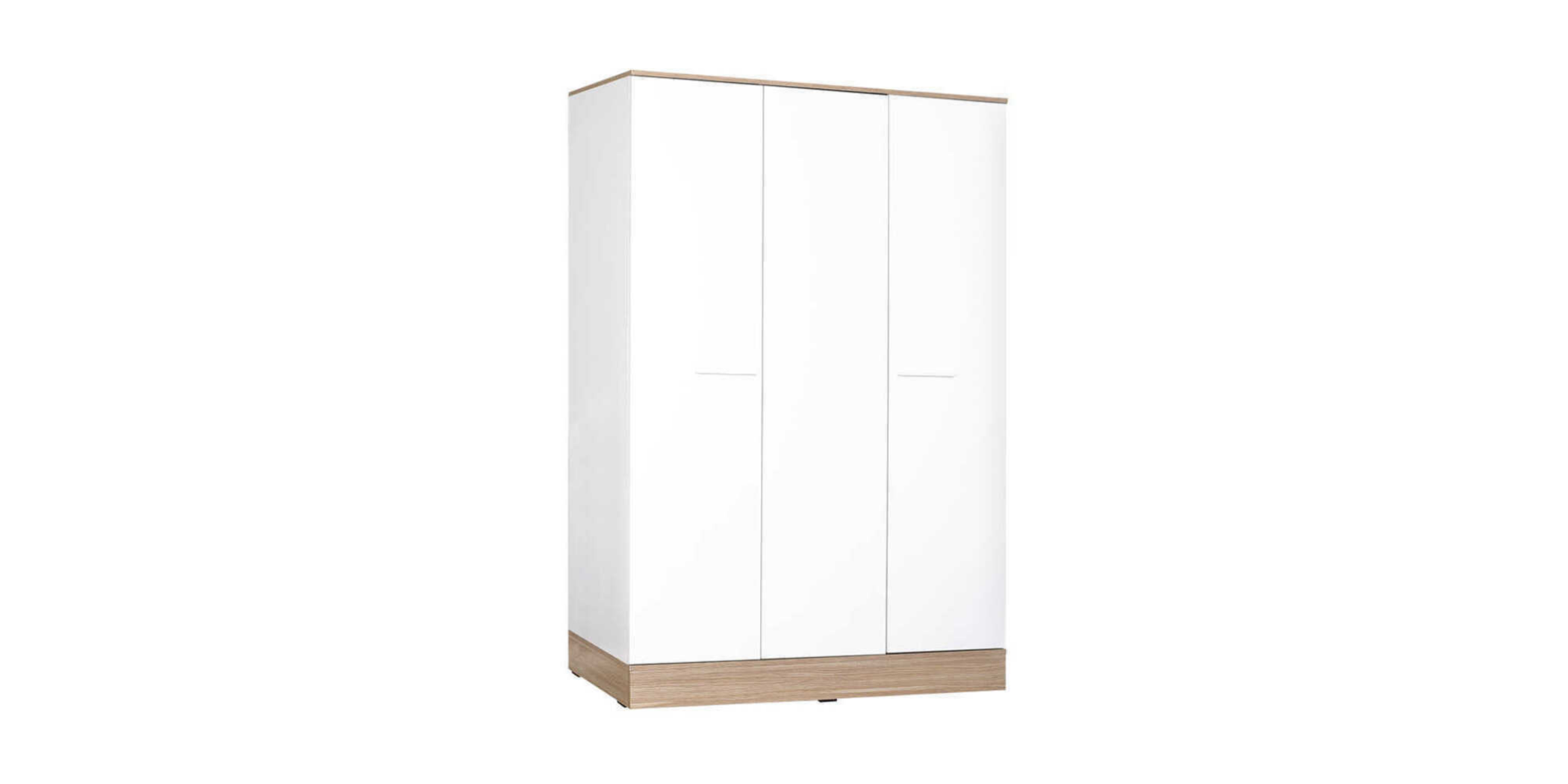 Azell 3 Door Wardrobe With Open Shelf & Mirror MDF With Shoerack ...